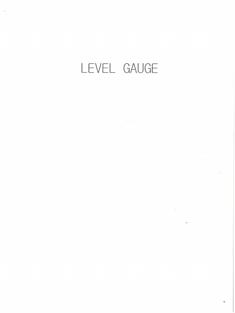 Level Gauge | PDF
