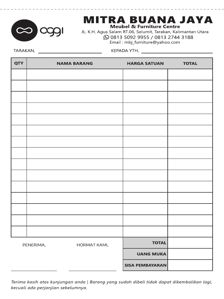 Nota Mitra Buana Jaya Portrait 2 | PDF