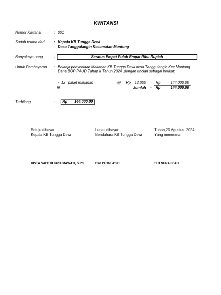 5 Contoh SPJ 2021 | PDF