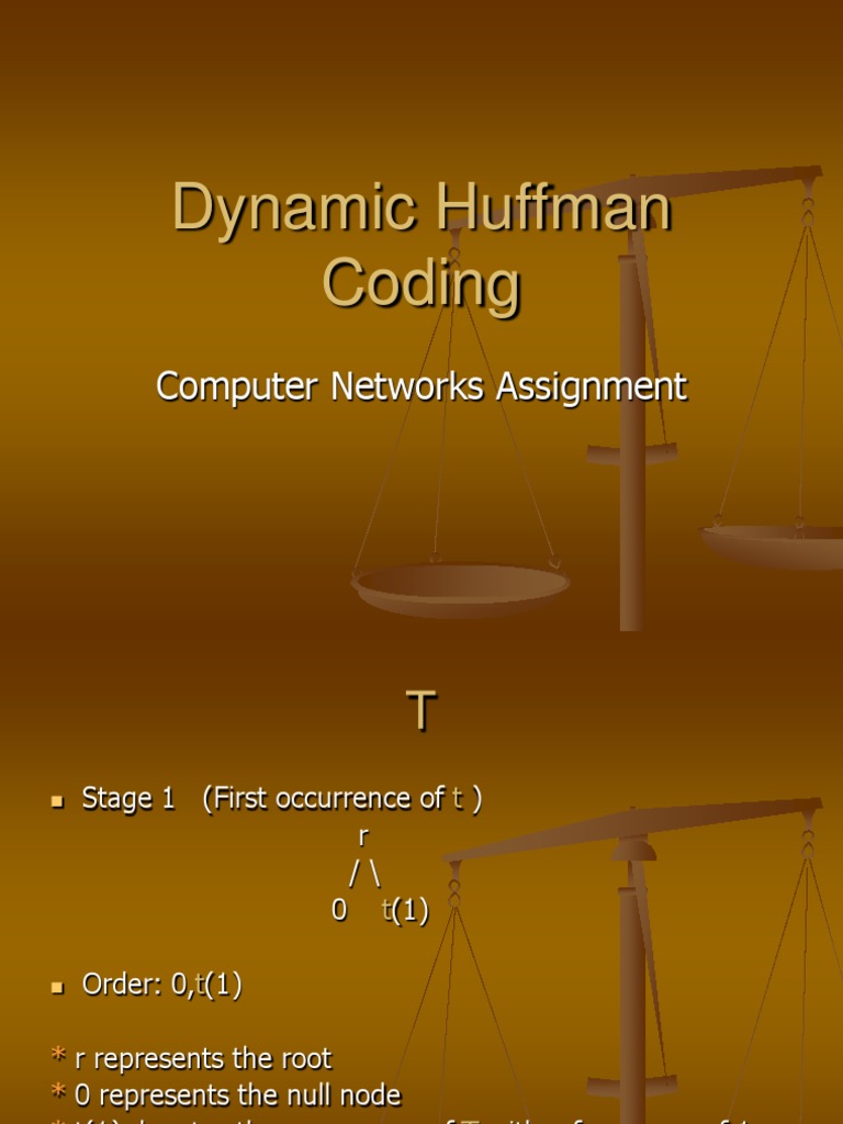 Dynamic Huffman Coding: Computer Networks Assignment | PDF | Code ...