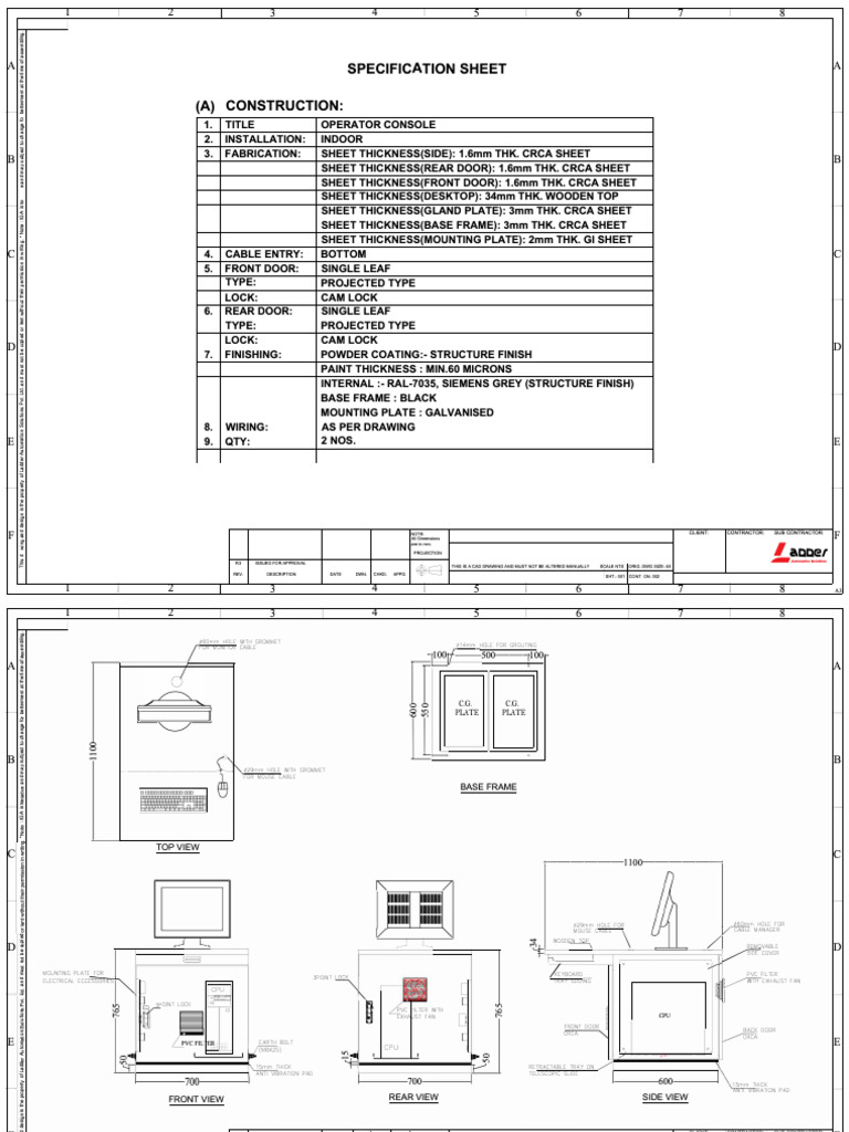 PC Console IA GA Drawing | PDF