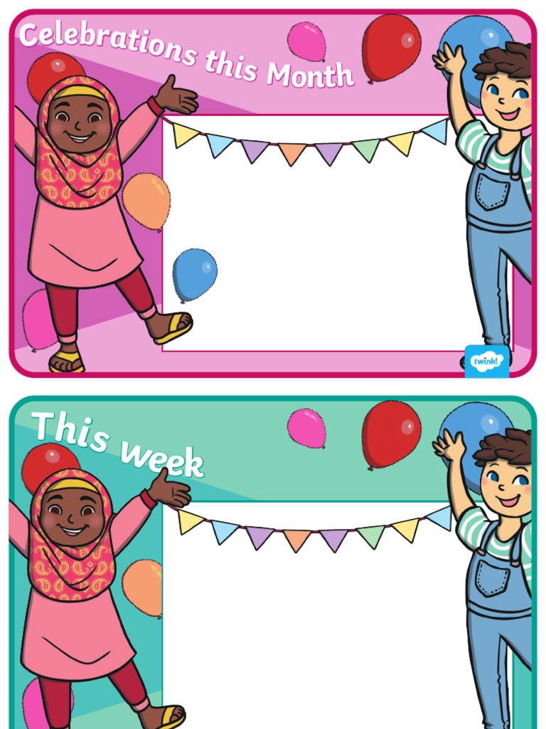 Twinkl Class Calendar Print-Outs | PDF