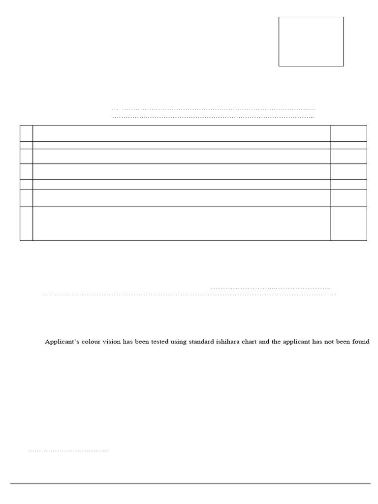 Medical Certificate Form 1-A for Drivers | PDF