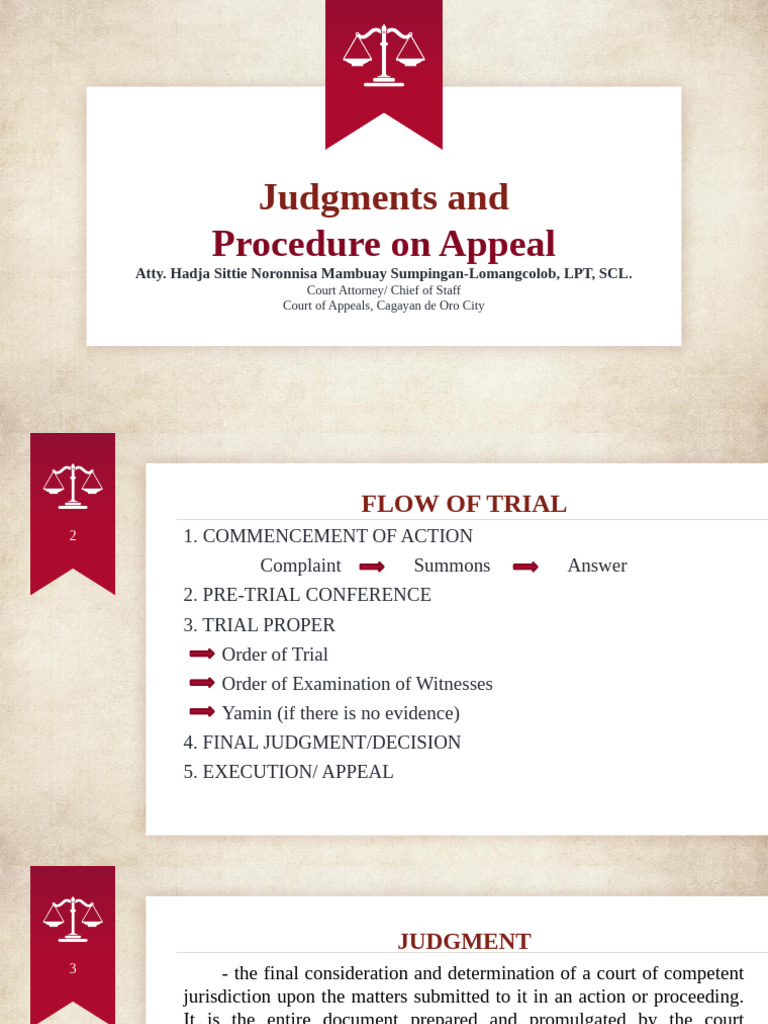 On Judgments and Procedure On Appeal | PDF | Judgment (Law) | Appeal