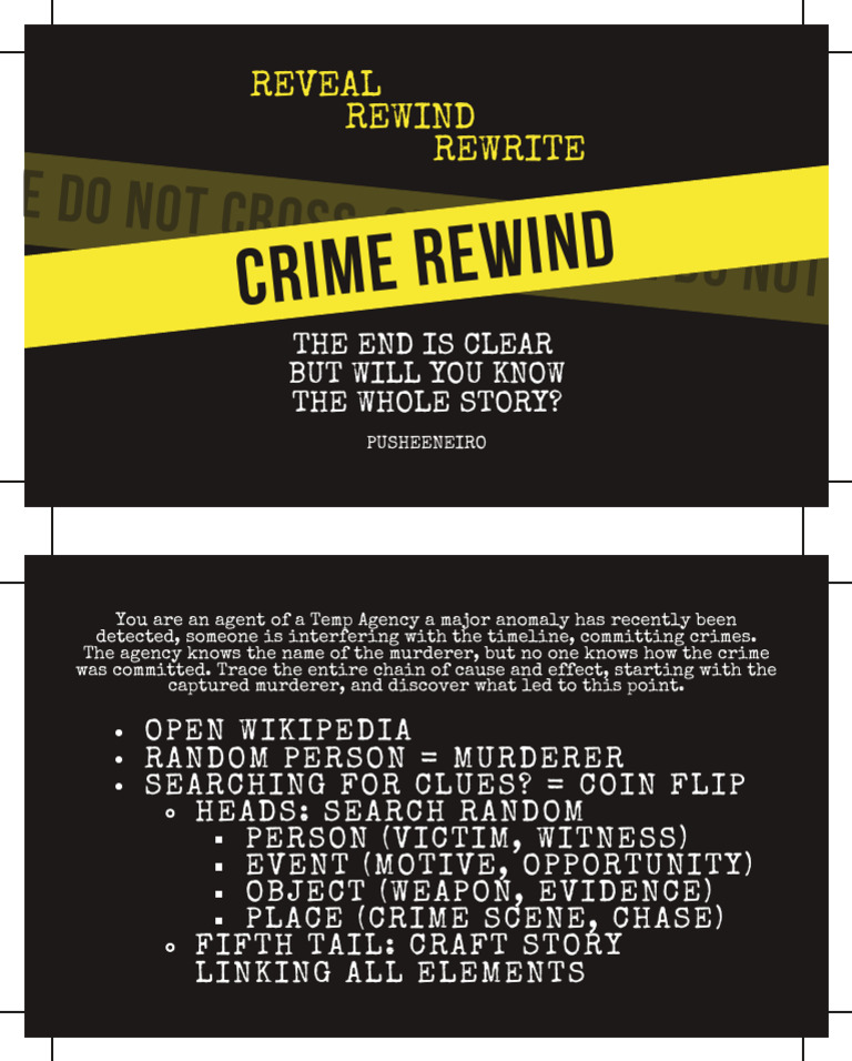 Crime Rewind - Business Card | PDF