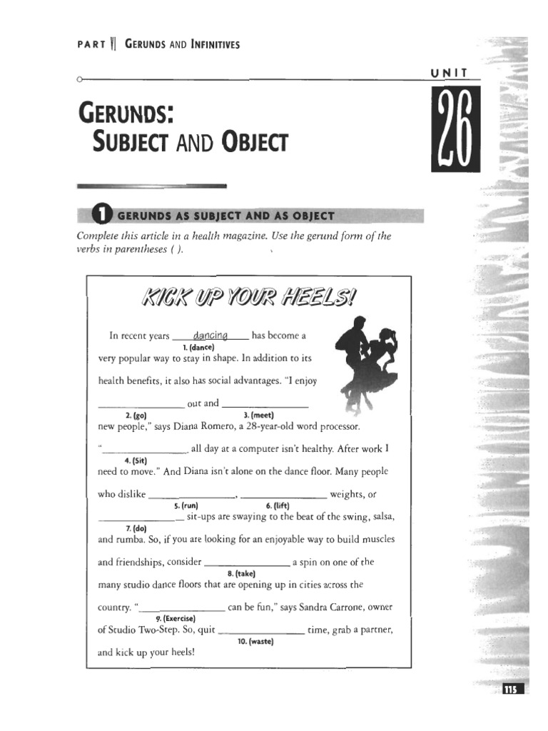 Gerunds Exercises | PDF