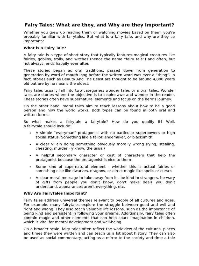 Fairy Tales Vocabulary B1 | PDF | Fairy Tales | Little Red Riding Hood