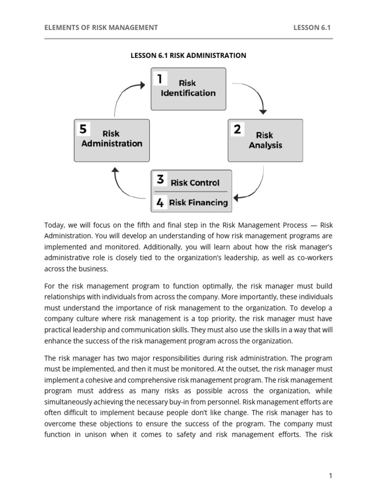 Risk Administration in Management | PDF | Risk Management | Risk