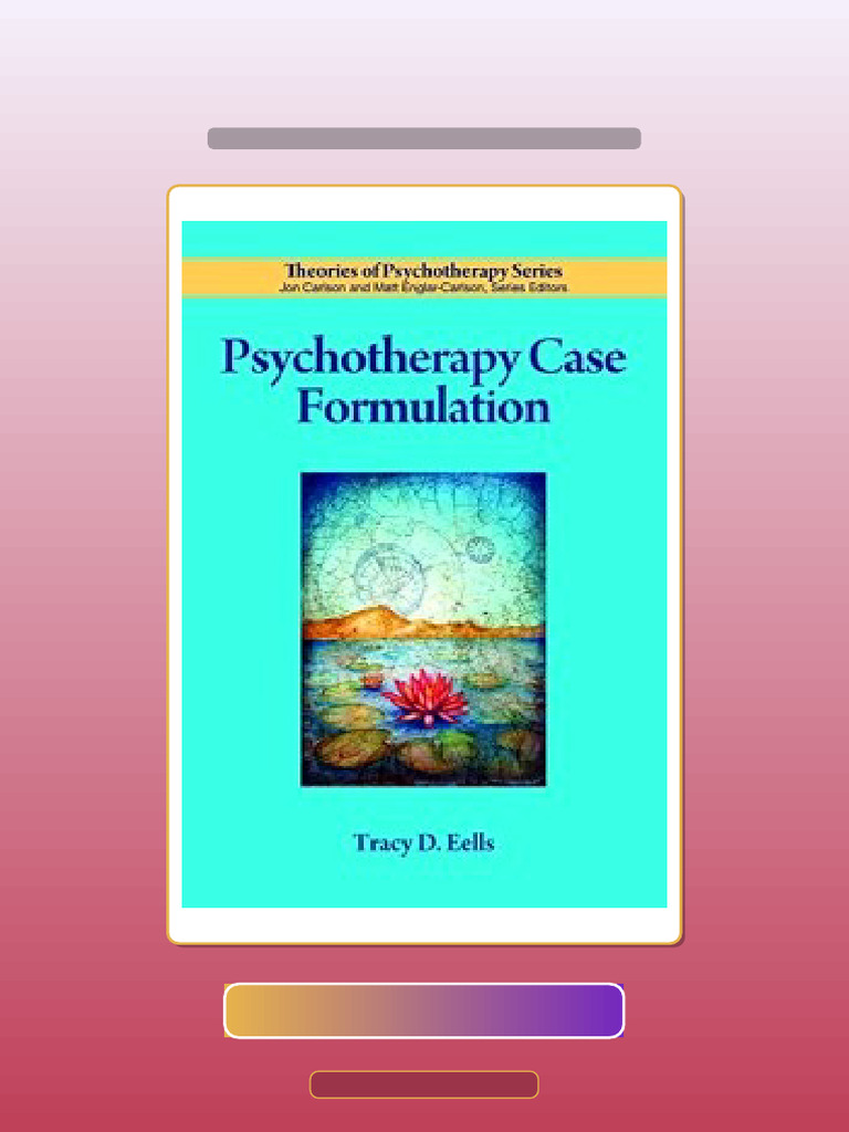 Psychotherapy Case Formulation | PDF | Multiple Choice