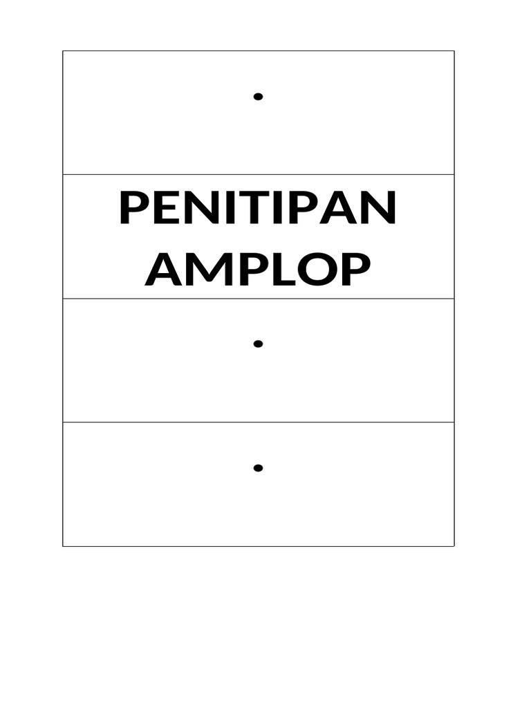 Penitipan Amplop - 065948 | PDF