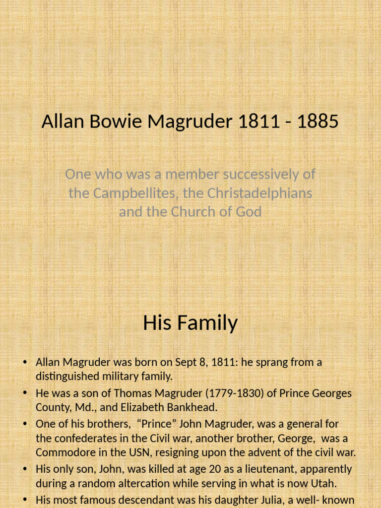 Allan Magruder: Campbellite Controversy | PDF | Abraham Lincoln ...