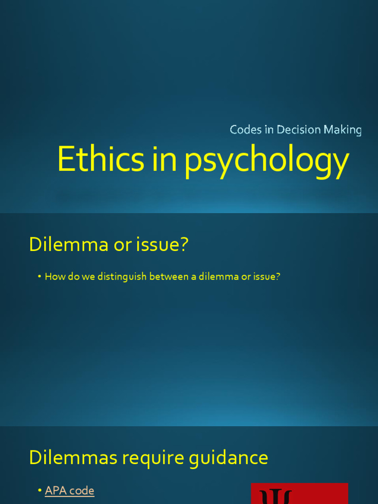 Ethical Decision-Making in Psychology | PDF | Decision Making | Empathy