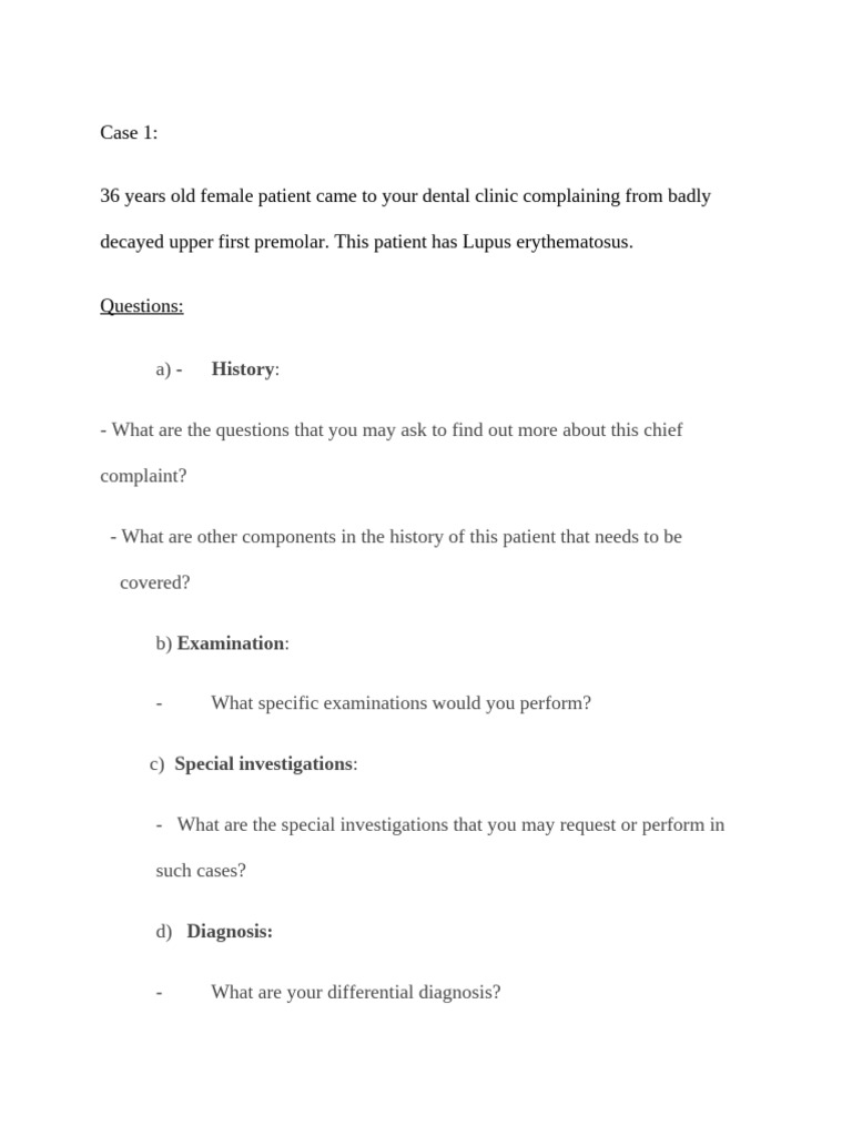 OMD 502 Assignement Summer 2022 | PDF | Dentistry | Clinical Medicine