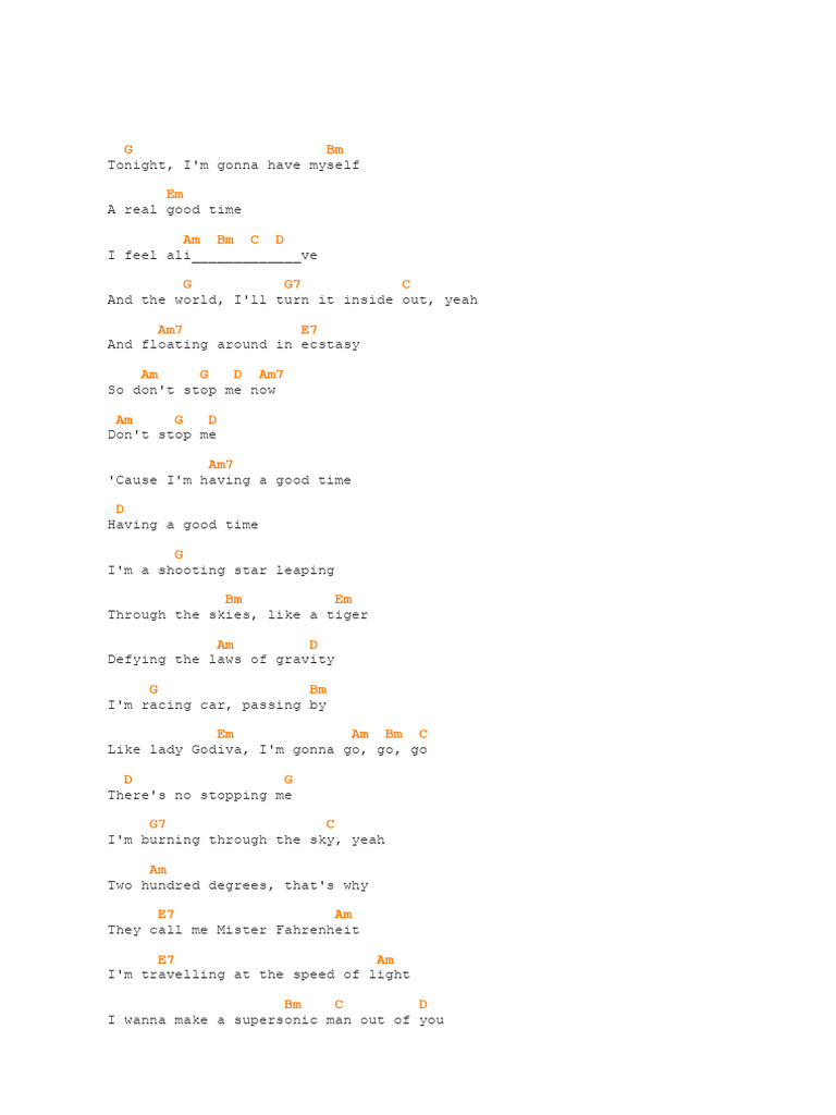 Dont Stop Me Now - Queen (Blossom) | PDF