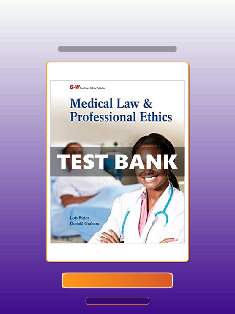 Medical Law and Professional Ethics 1 Ed Ritter | PDF
