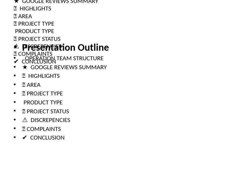 Professional Outline Slide With Icons | PDF