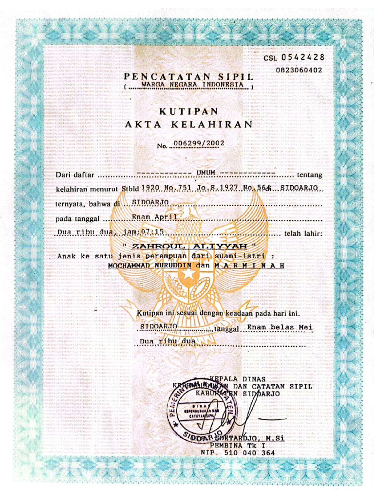 Akta PGSD 42420086 Zahroul Aliyyah | PDF