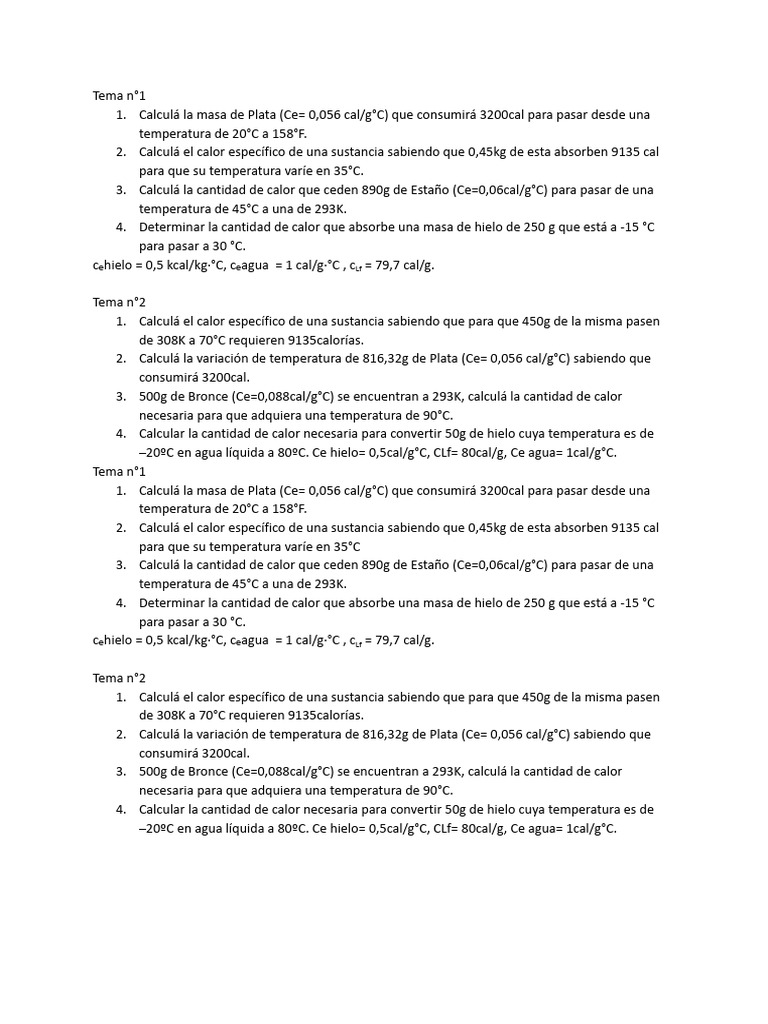Evaluación F3 Calor y cCE | PDF