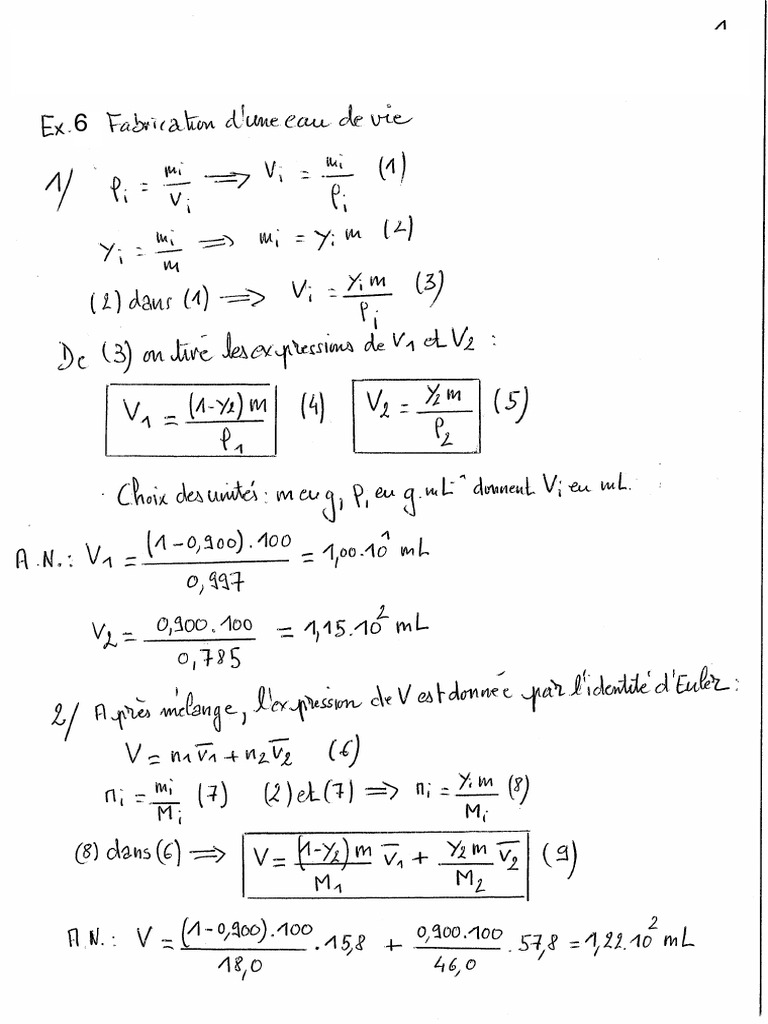 TD2 Thermcin2 2425 Solutions Ex6 | PDF