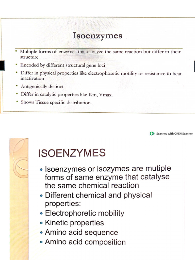 Isoenzyme & Clinical Significance of Enzyme | PDF