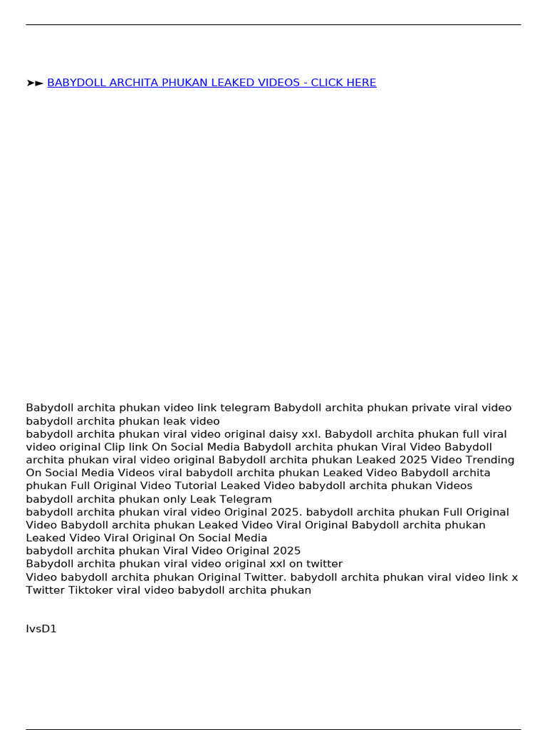 Hot New Viral Babydoll Archita Phukan Leaked Video Trending On Social Media | PDF