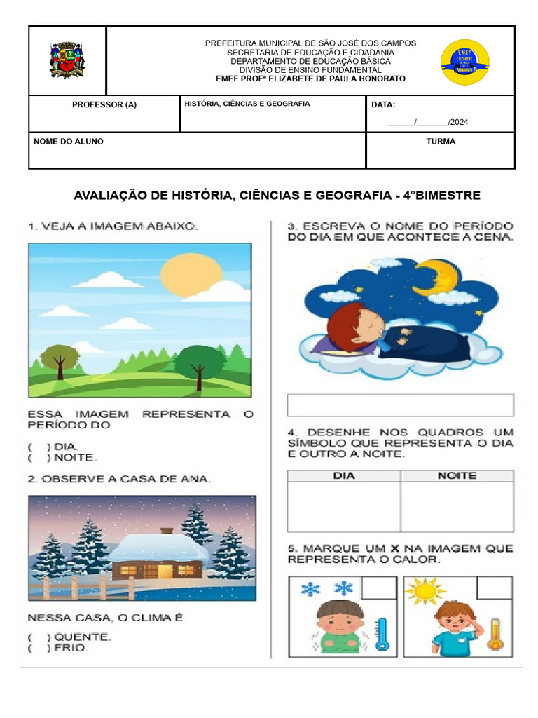 4º Bim AV CHG | PDF
