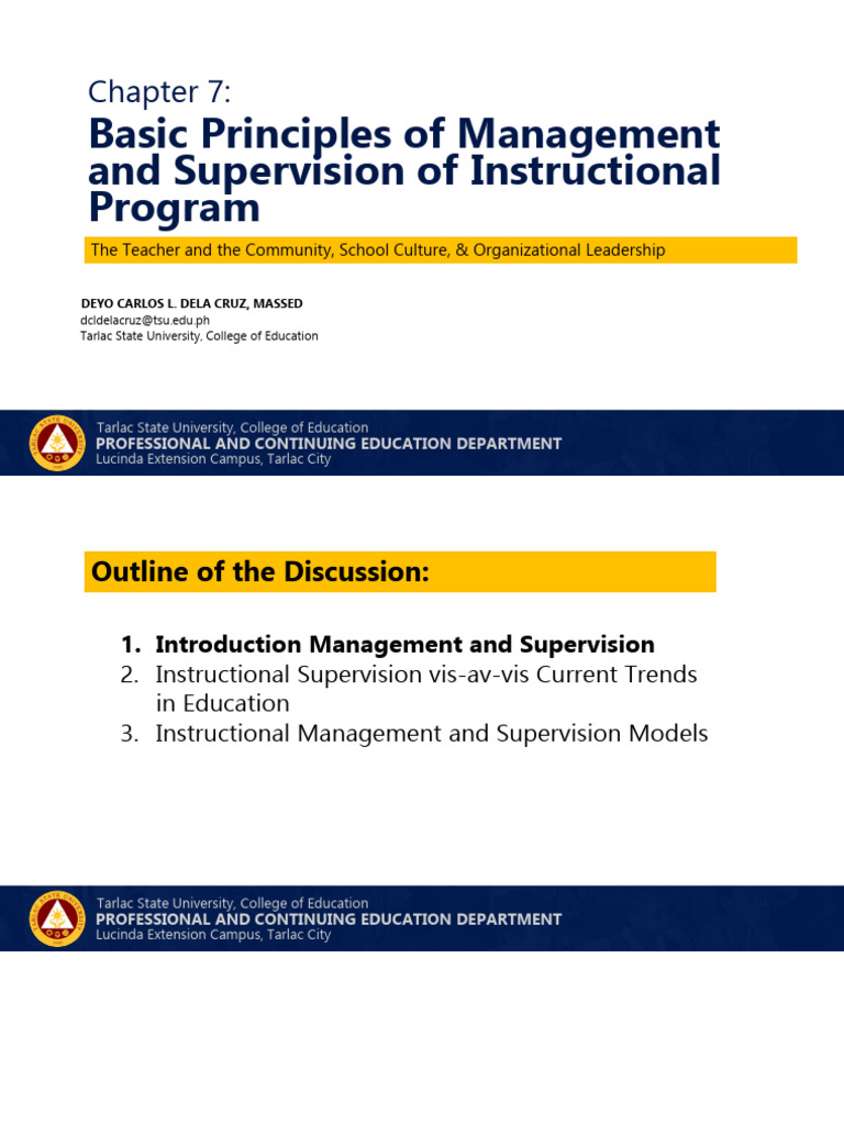 Key Principles of Instructional Supervision | PDF | Teachers | Learning