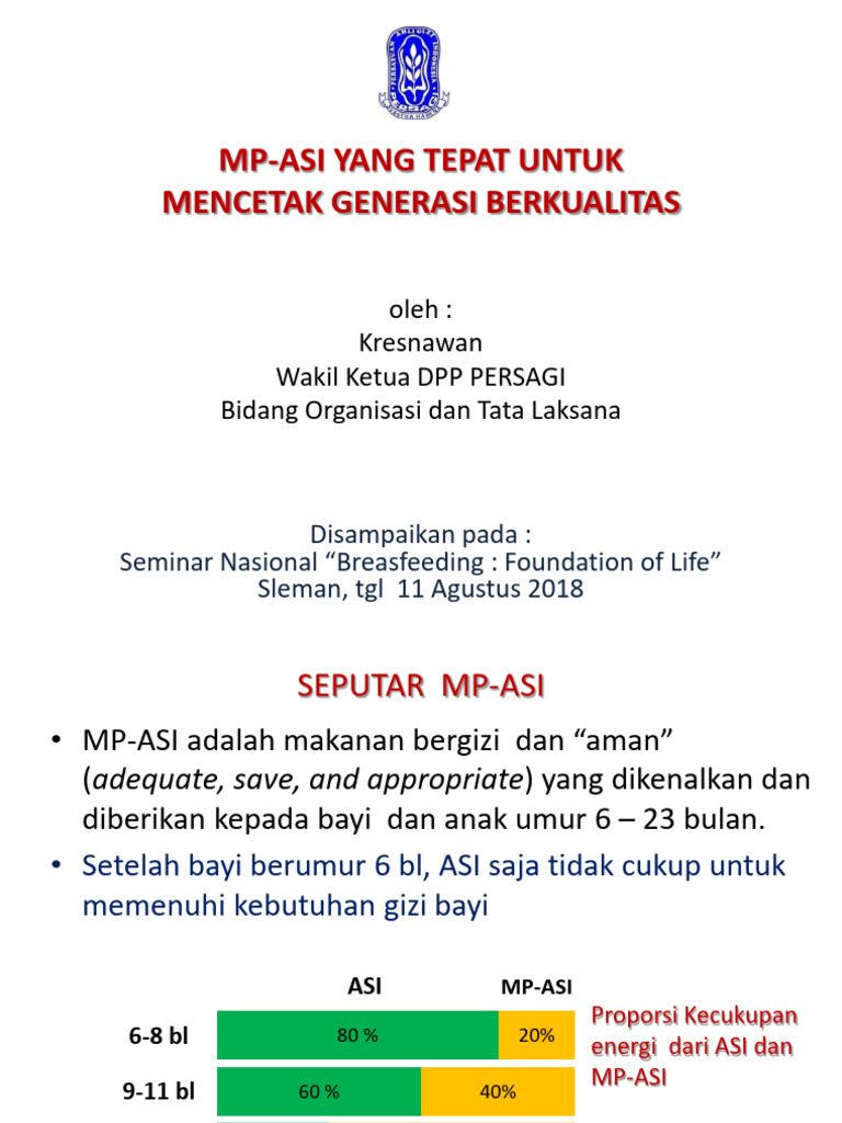 MP-ASI Optimal untuk Generasi Berkualitas | PDF
