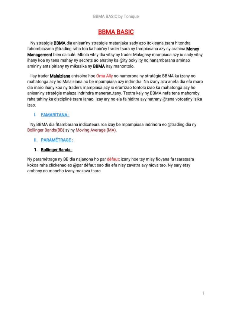 BBMA BASIC by Tonique Teny Malagasy | PDF