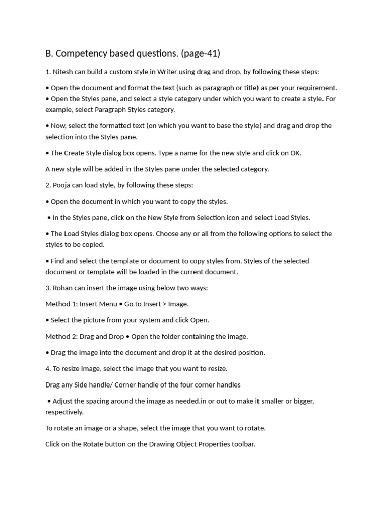 Class 10 B Competency Based Questions. (Page 41) | PDF | System Software | Software