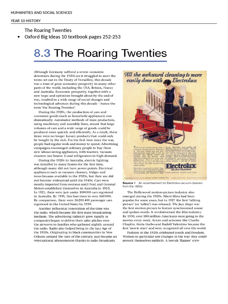 Impact of the 1920s on Australia | PDF | Cost Of Living | Sewing