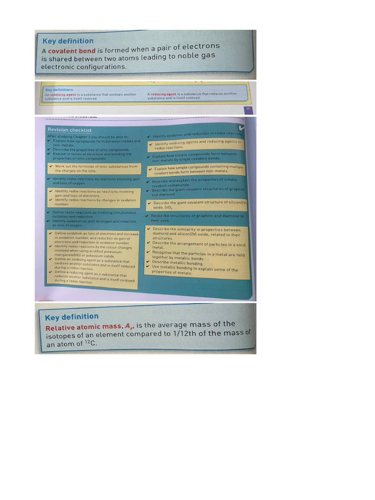 Chem IB IGSE 3-11 | PDF