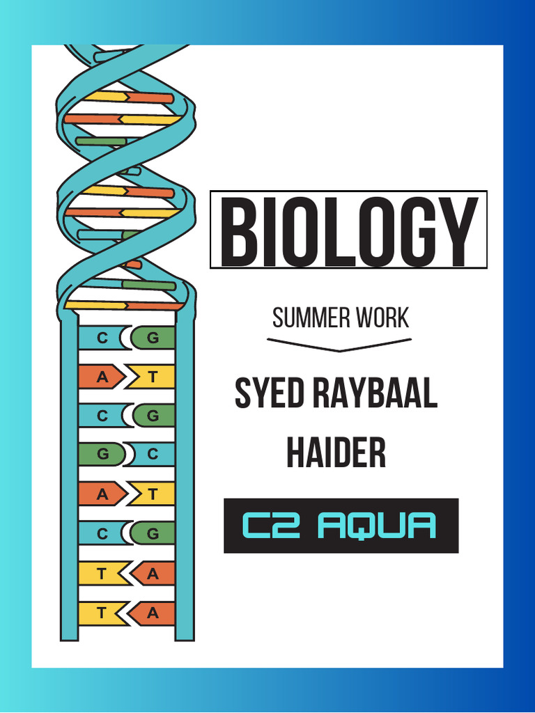 Blue Colorful Fun DNA Life Science Poster | PDF