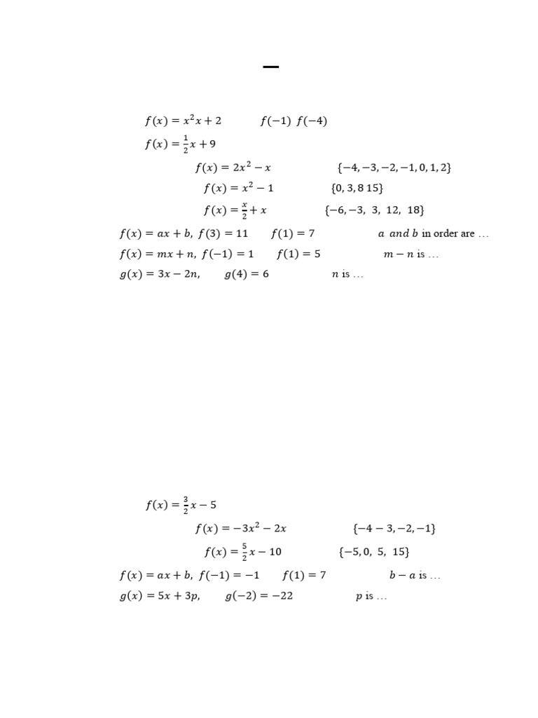 Exercise and Assignment Function | PDF