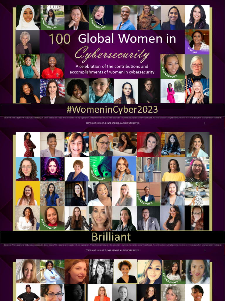 100 Global Women in Cyber Project 1692682568 | PDF | Computer Security ...