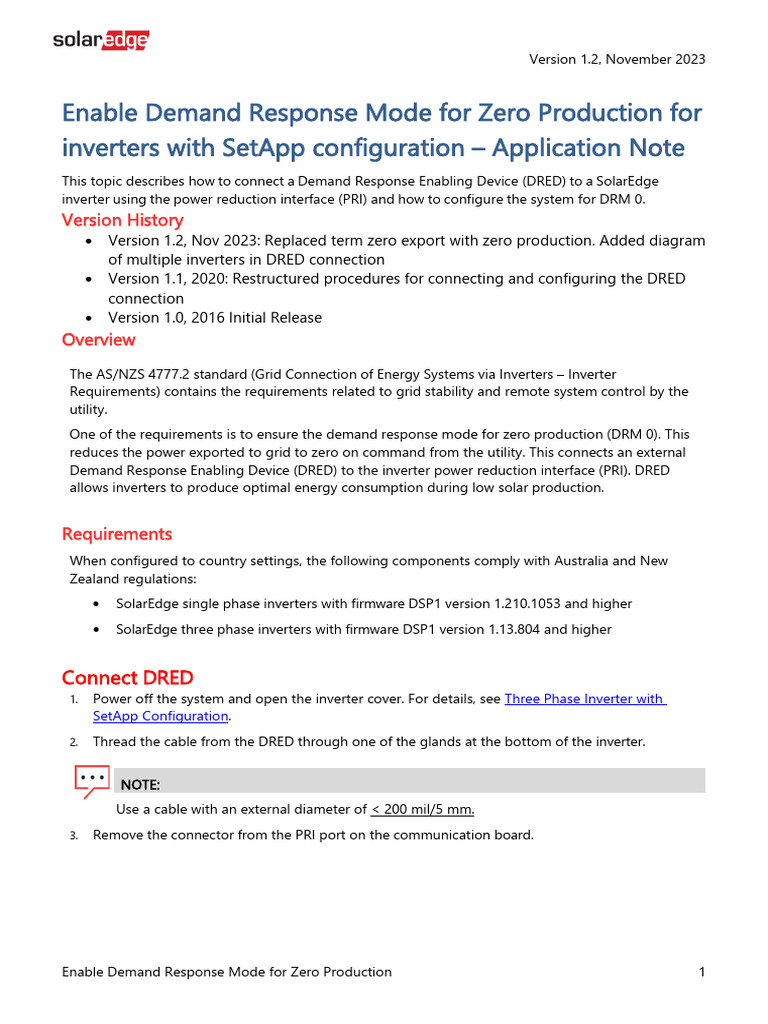 Dred Connection Application Note | PDF | Power Inverter | Computer Engineering
