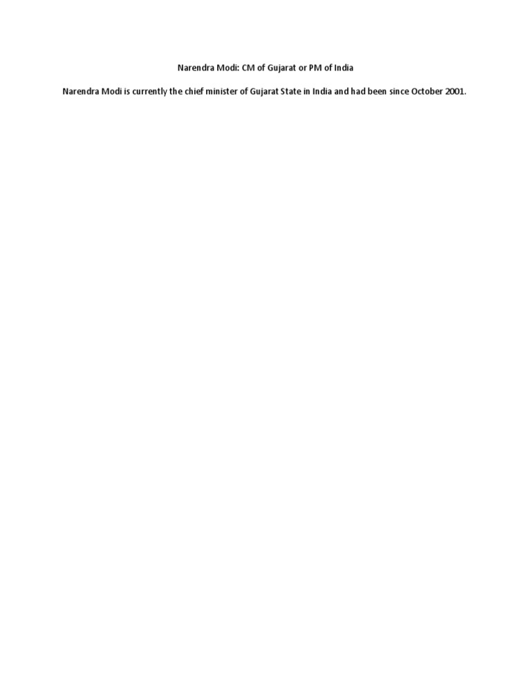 Narendra Modi | PDF