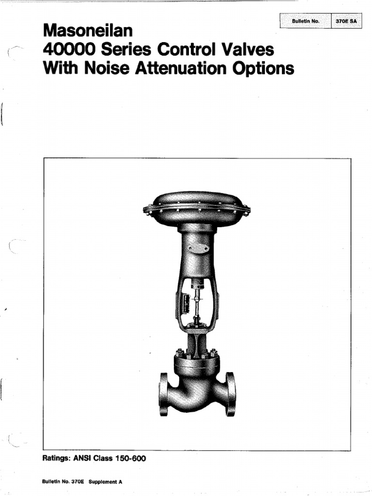 Masoneilan 40000 Control Valve | PDF