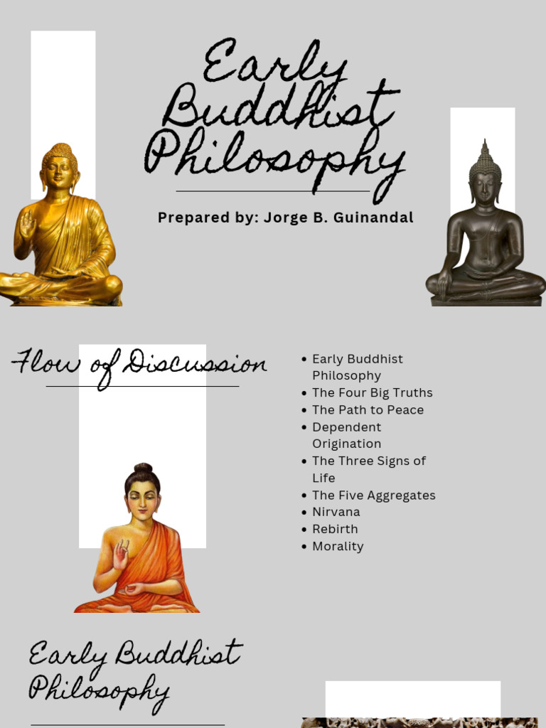 Early Buddhist Philosophy | PDF | Noble Eightfold Path | Four Noble Truths
