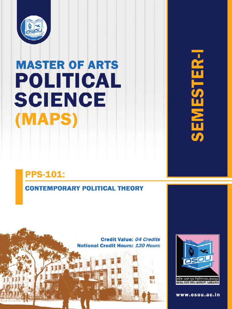 Contemporary Political Theory PPS-101 | PDF | Individualism | Liberalism