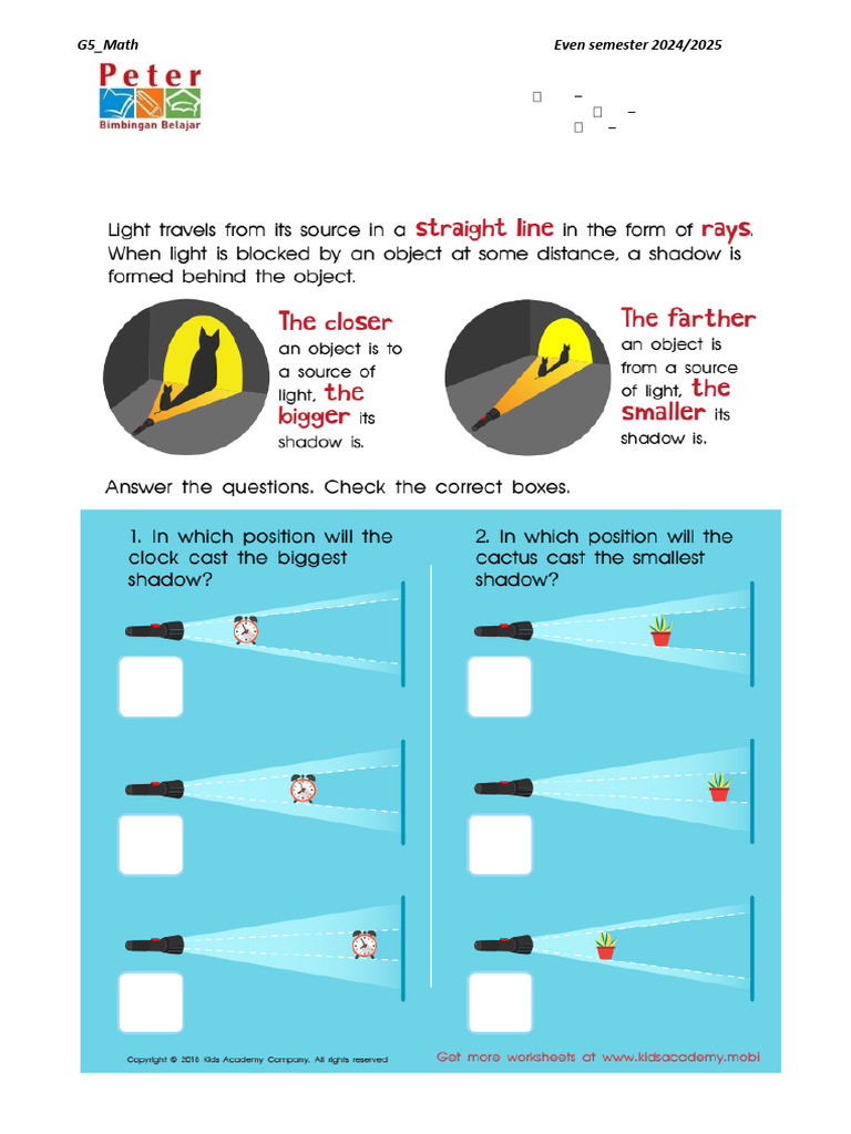 Properties of Light 2 | PDF