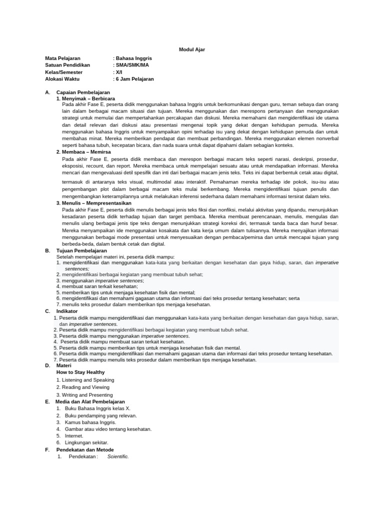 Modul Ajar Bab 3 | PDF