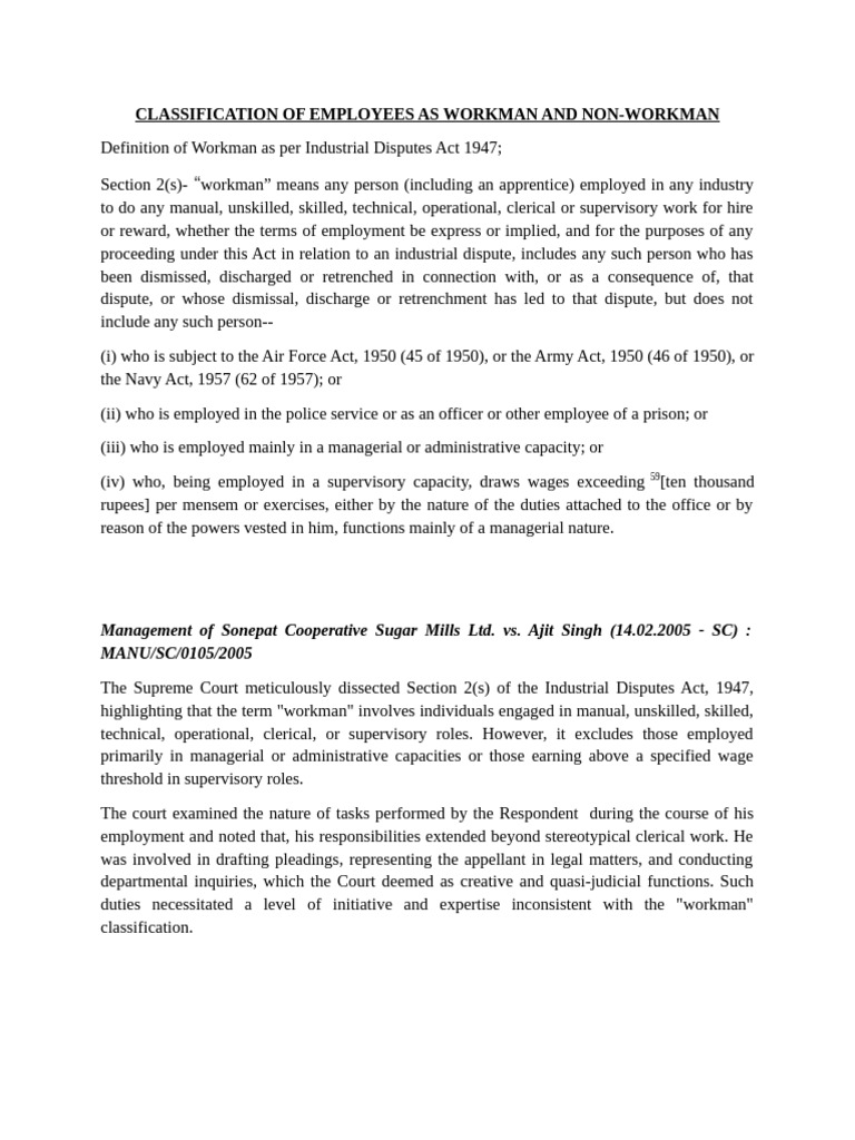 Classification of Employees | PDF | Employment | Salary