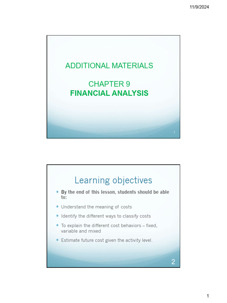 Chapter 9 - PS - Additional Materials | PDF | Business Economics ...
