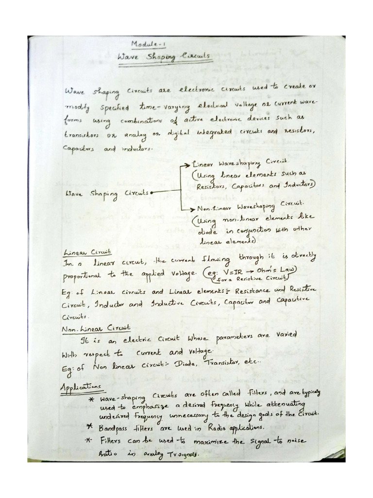 Analog Circuit Module 1 Part A-1 | PDF
