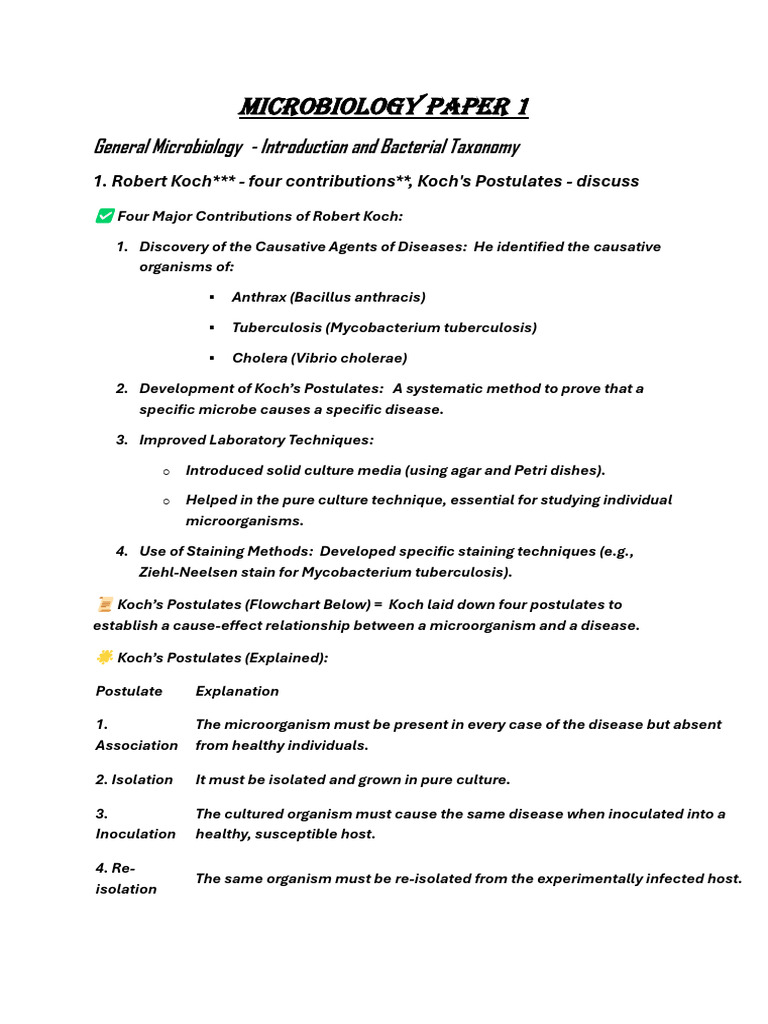 Microbiology Paper 1 Solution PDF | PDF | Sterilization (Microbiology) | Bacteria