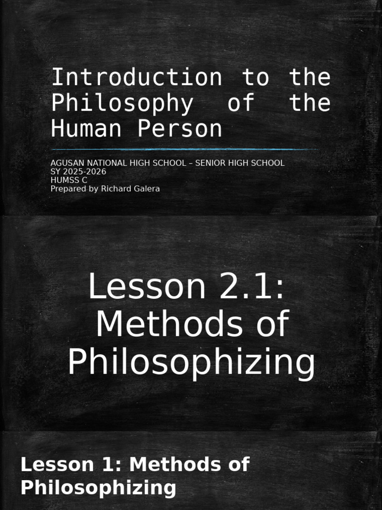 Methods of Philosophizing and Truth | PDF | Rationalism | Existentialism