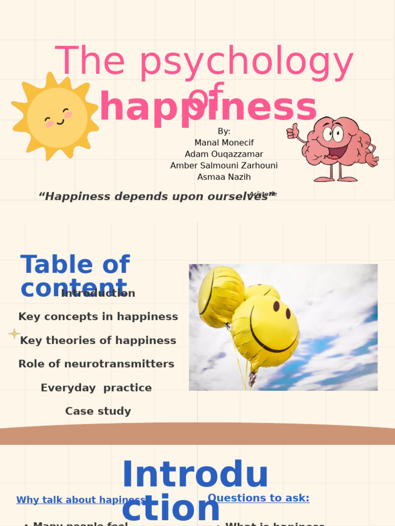 Understanding Happiness: Key Concepts | PDF | Happiness | Well Being