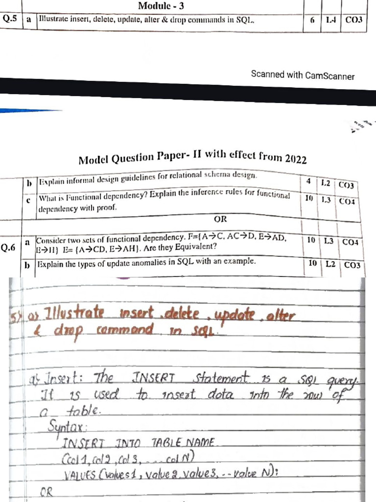 Mod 3 Dbms Pdf