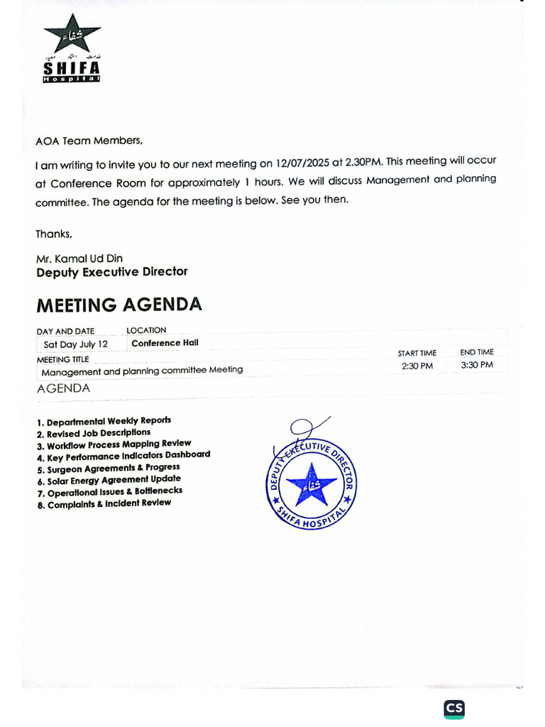 Management Meeting Saturday | PDF